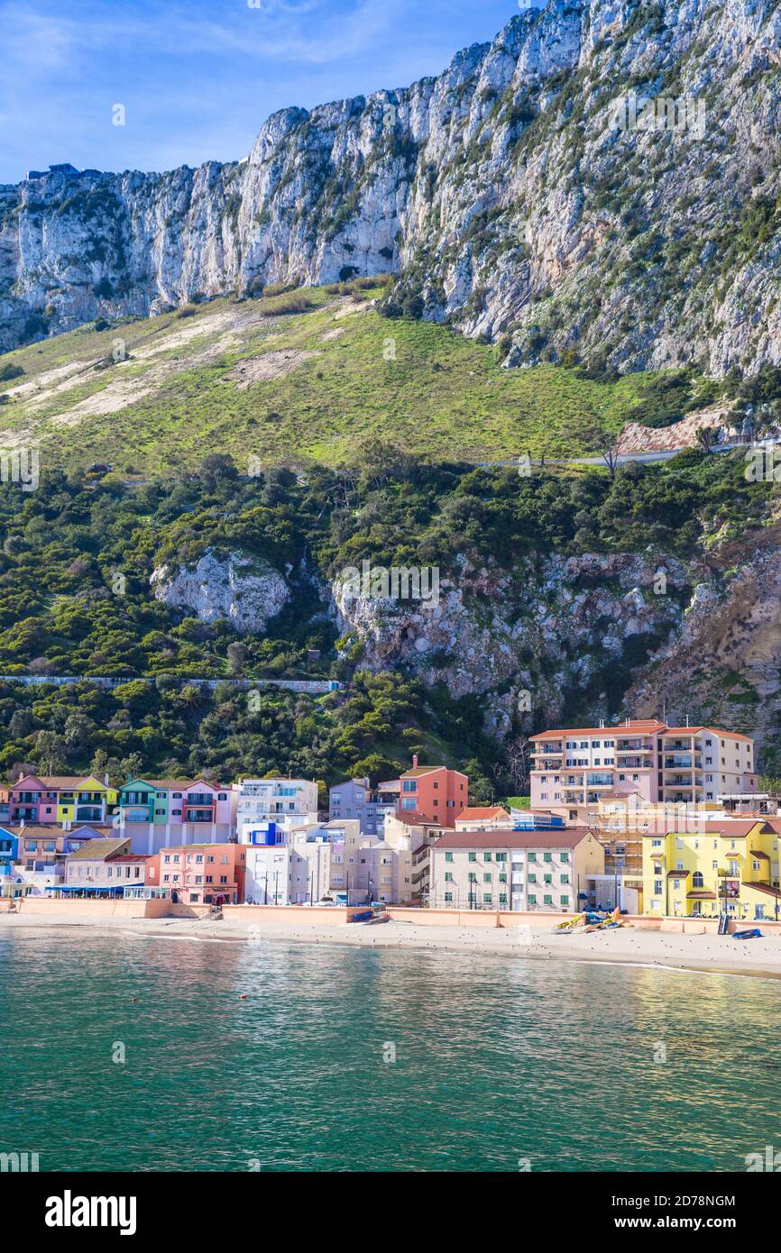 Gibraltar, Catalan Bay Stock Photo - Alamy