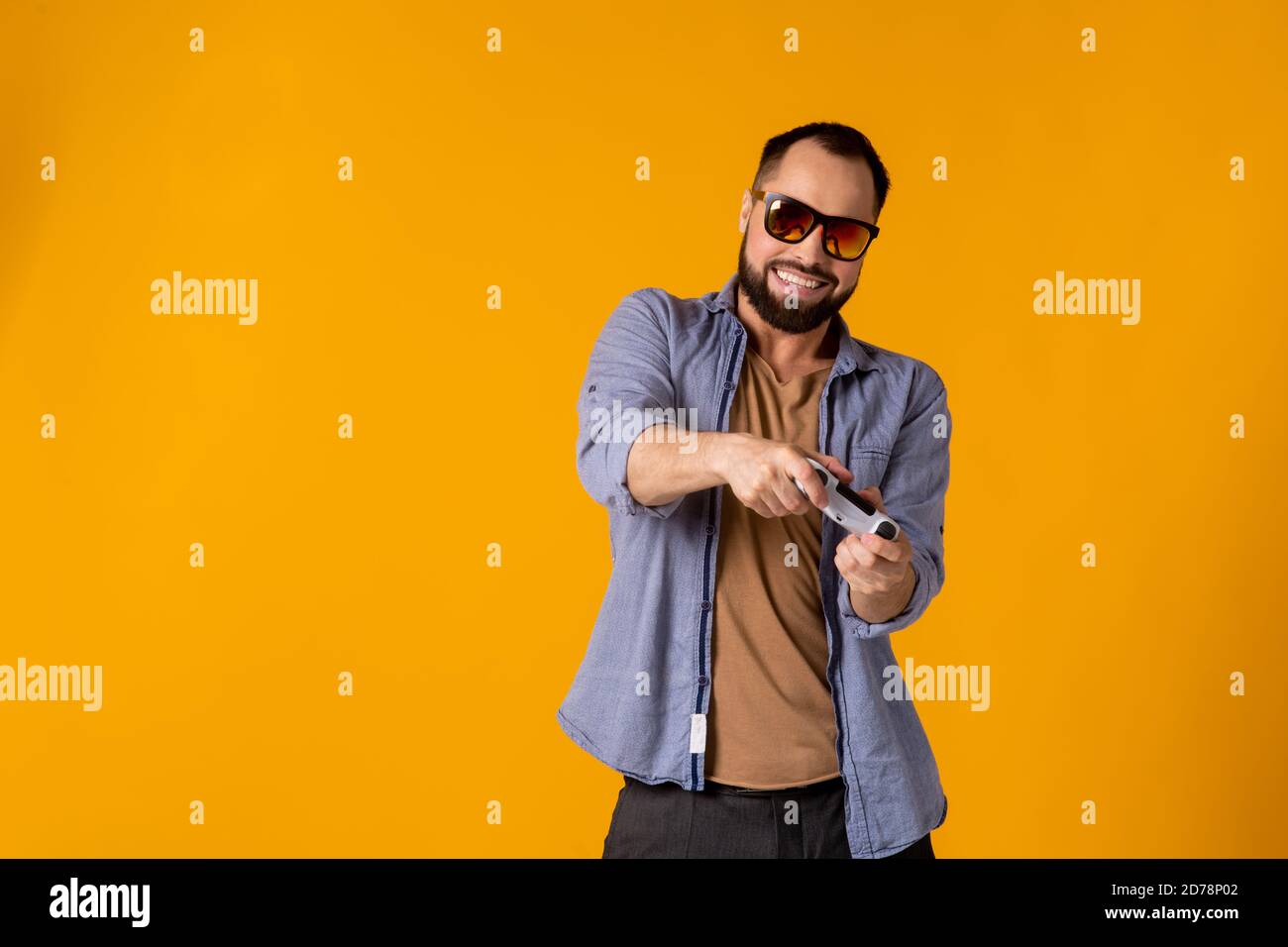Crazy happy man mouth open hi-res stock photography and images - Alamy