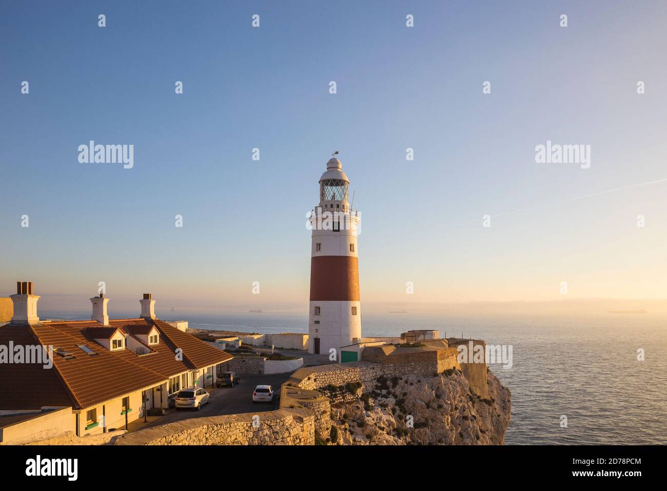 Gibraltar, Europa Point Lighthouse Stock Photo - Alamy