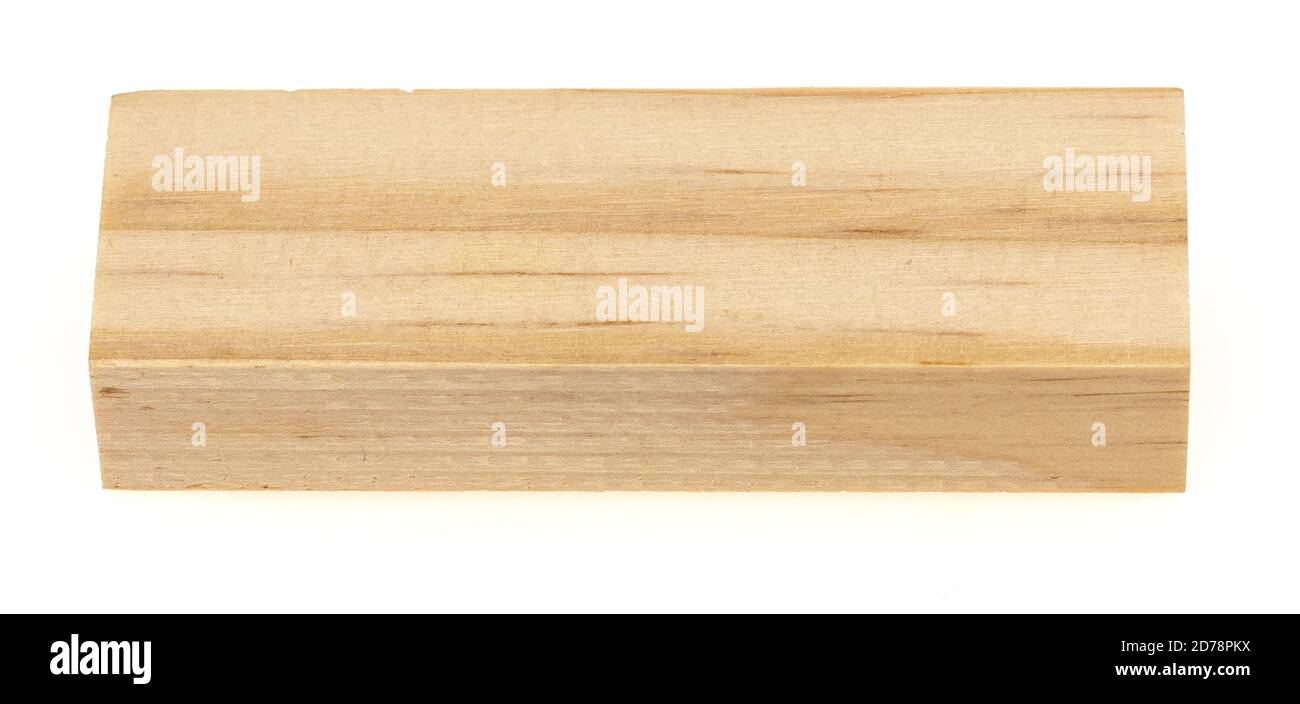 Stack wooden blocks isolated on a white background Stock Photo - Alamy