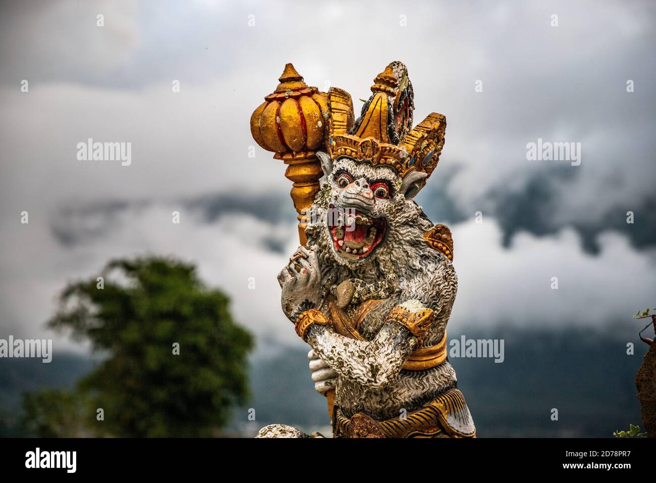 Demon guards temple in Bali Stock Photo - Alamy