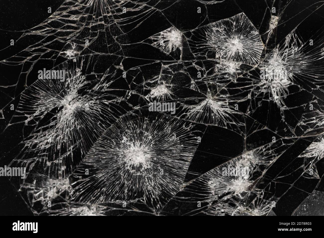 broken smartphone texture background. broken phone black display with ...