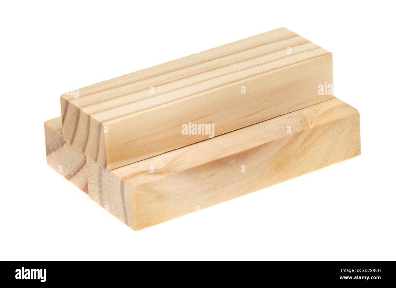 Stack wooden blocks isolated on a white background. Wooden Blocks ...