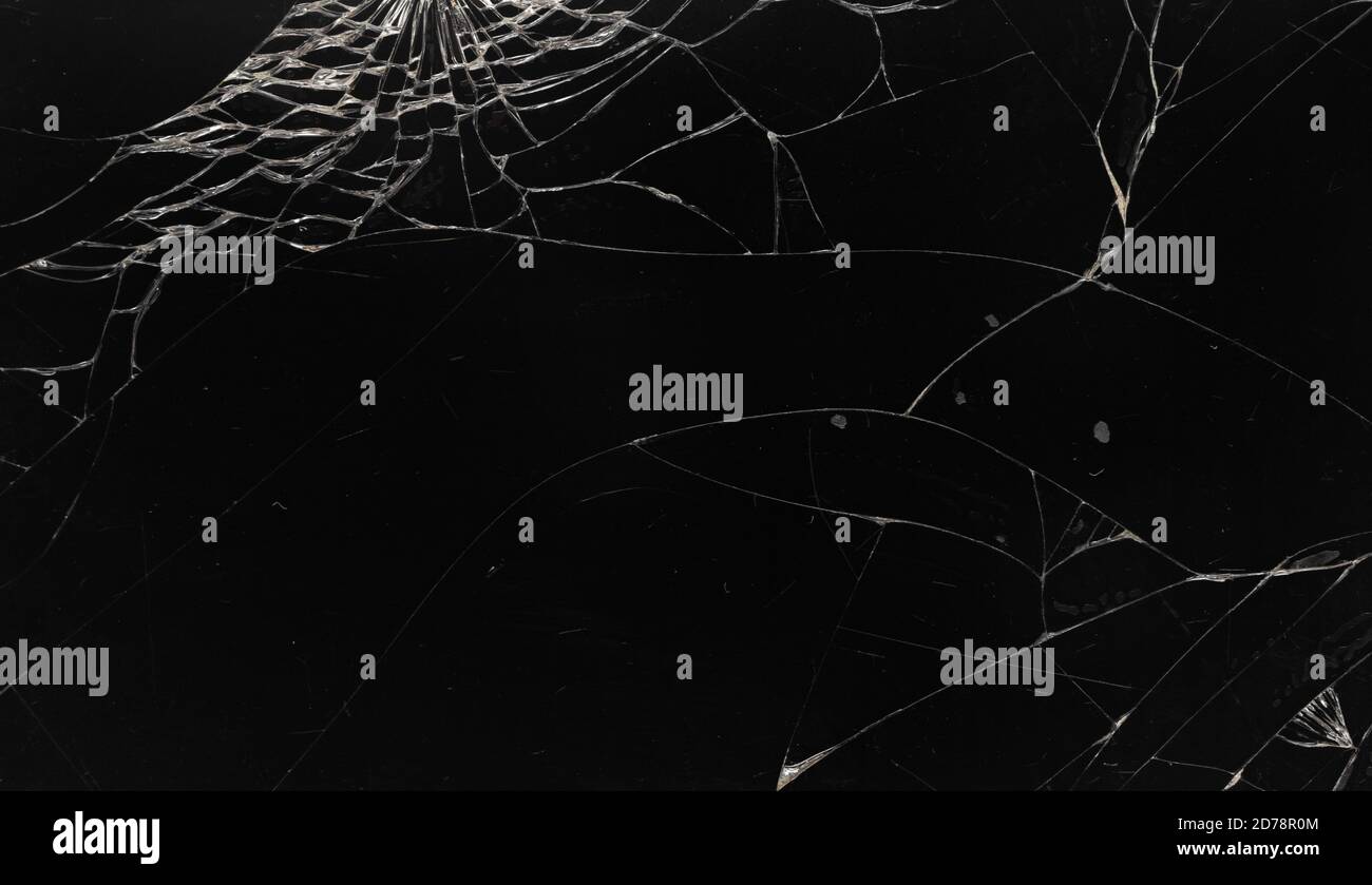 broken smartphone texture background. broken phone black display with ...