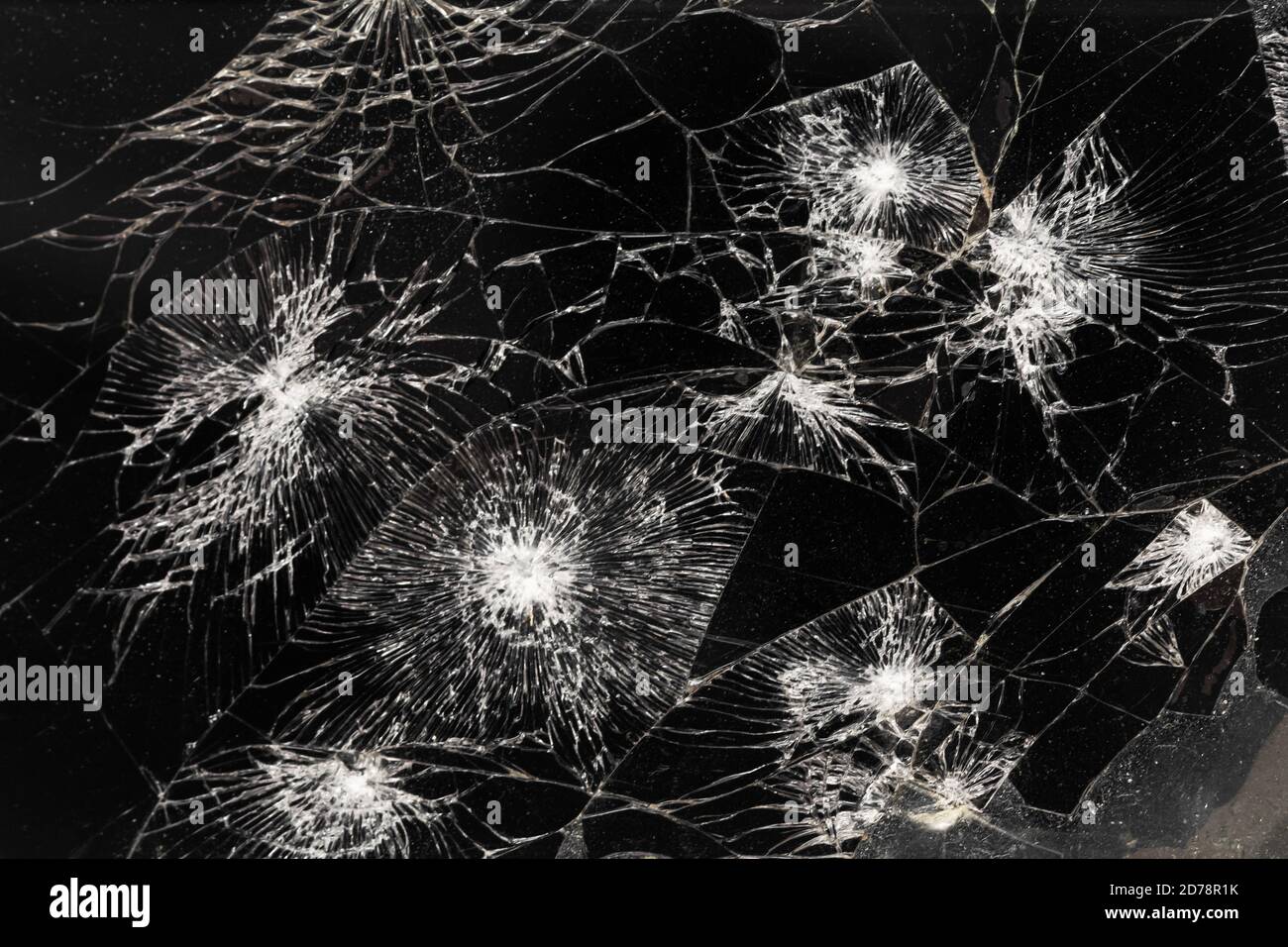 broken smartphone texture background. broken phone black display with ...