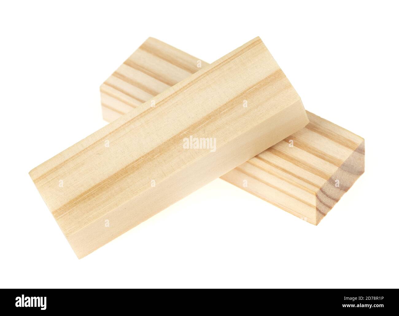 Stack wooden blocks isolated on a white background. Wooden Blocks ...