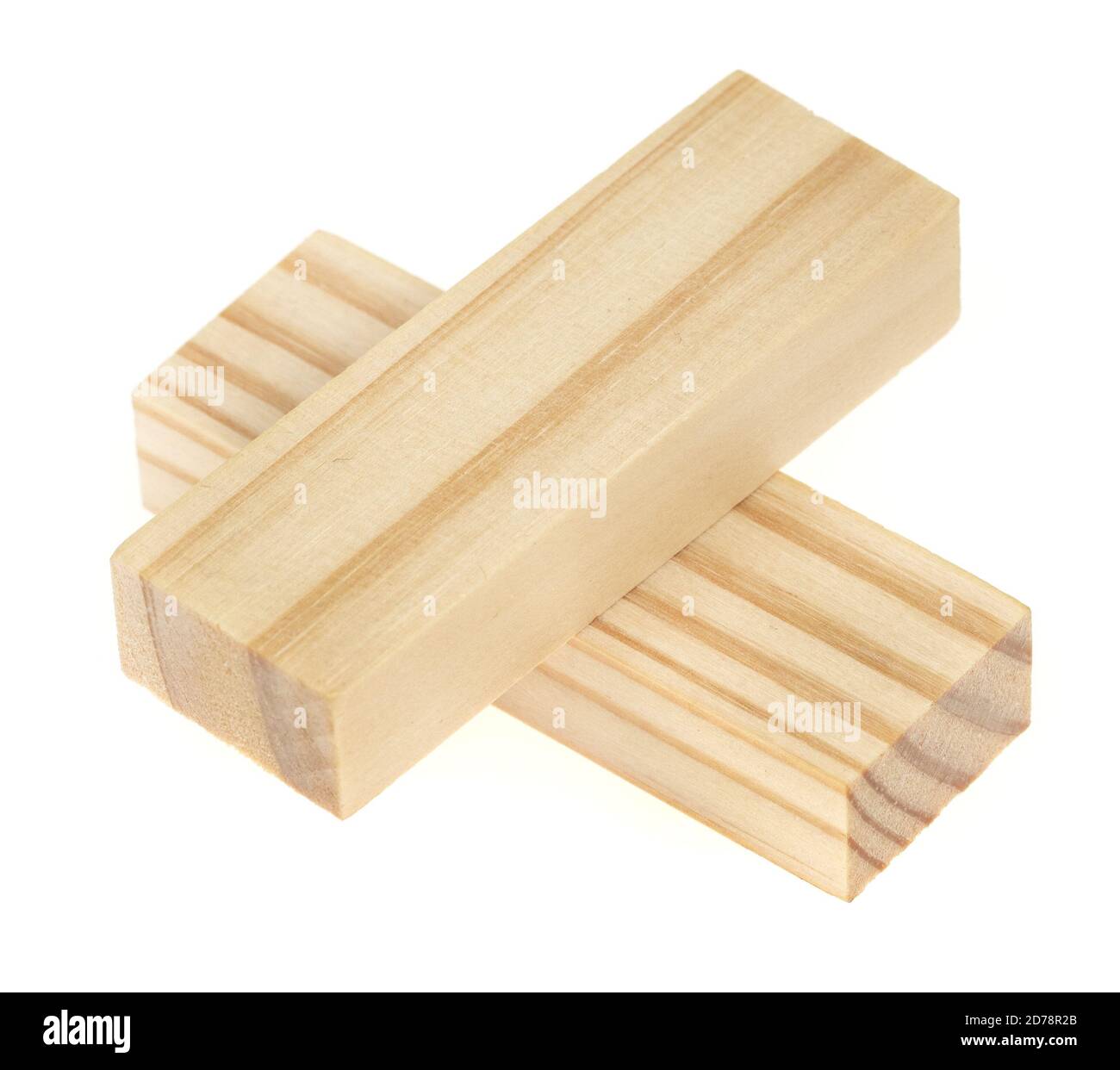 Stack wooden blocks isolated on a white background. Wooden Blocks ...