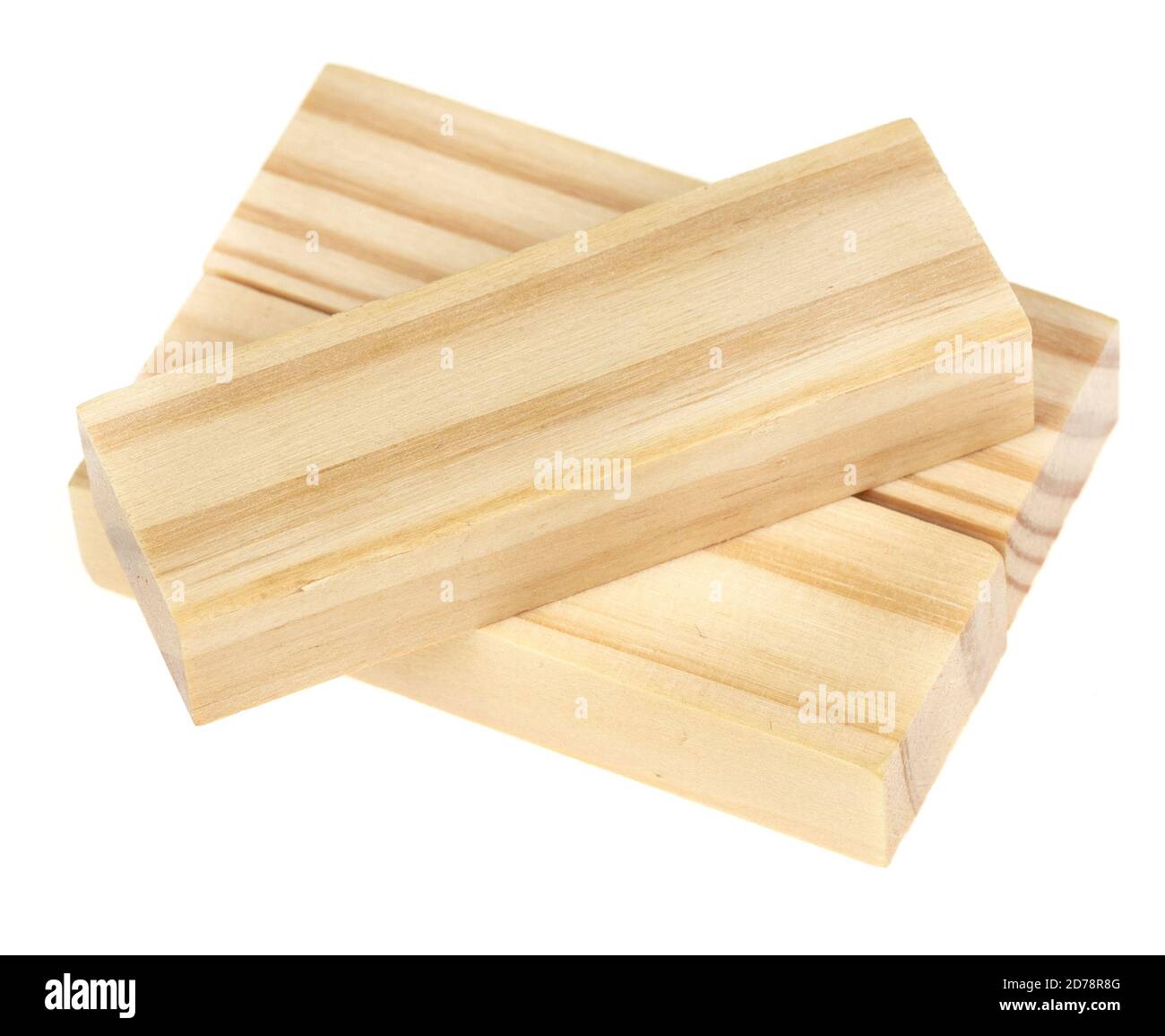 Stack wooden blocks isolated on a white background. Wooden Blocks ...