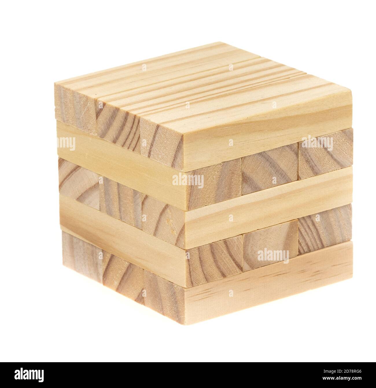 Stack wooden blocks isolated on a white background. Wooden Blocks ...