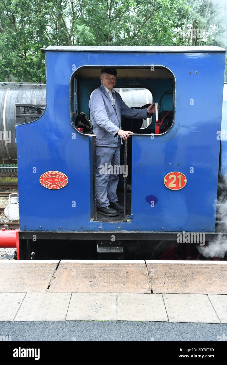 Steam Locomotive 'Linda' no. 21 at the Ribble Steam Railway and Museum ...