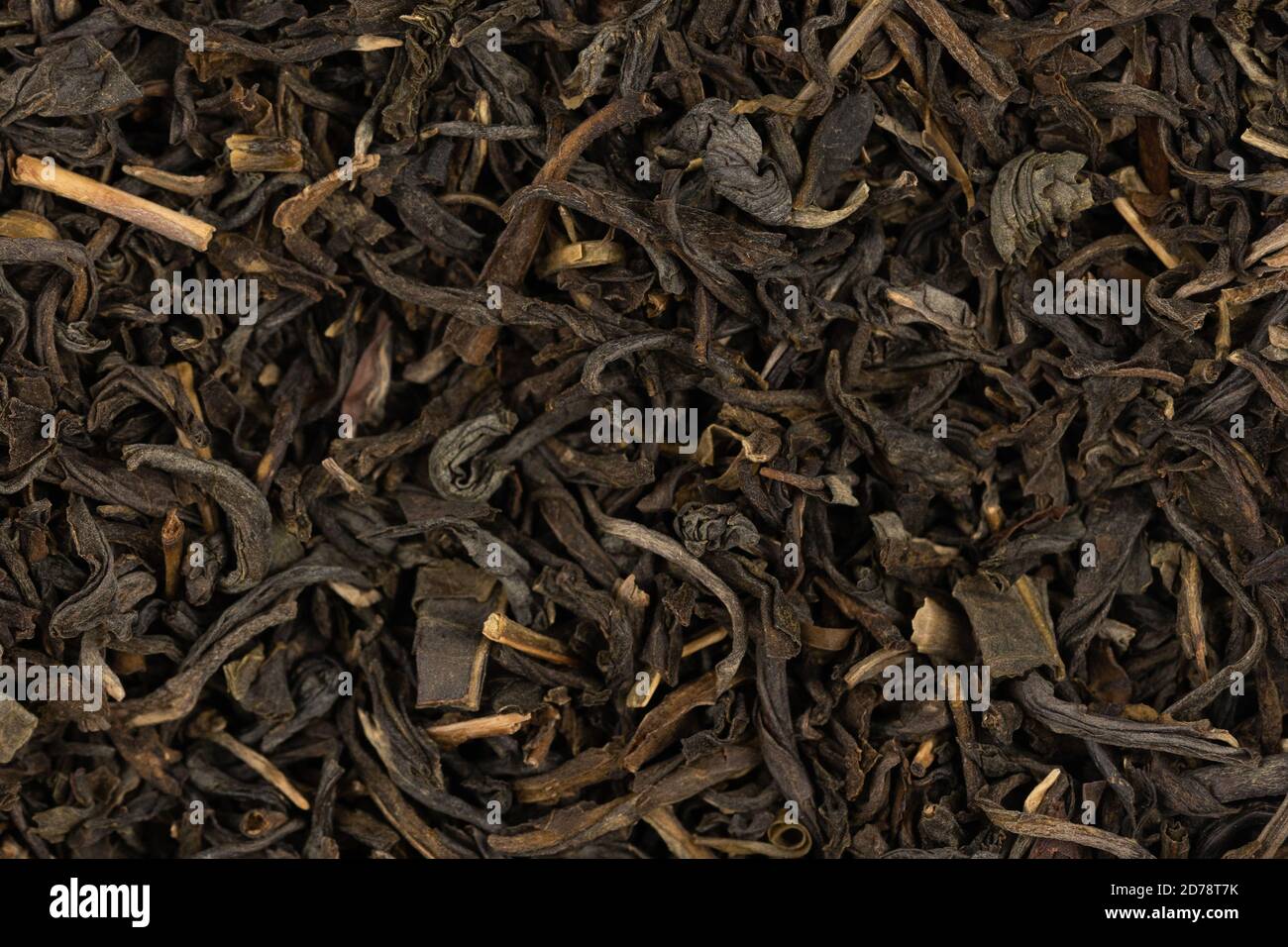 Dried tea leaves background texture. close-up Stock Photo - Alamy