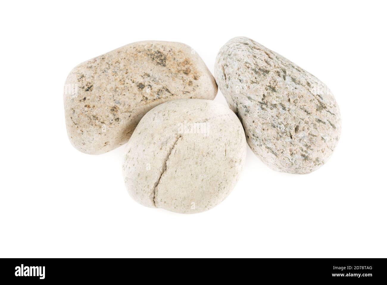 Natural large stone, cobblestone isolated on white background. stones ...