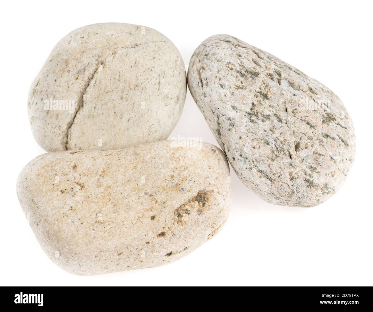 Natural large stone, cobblestone isolated on white background. stones ...