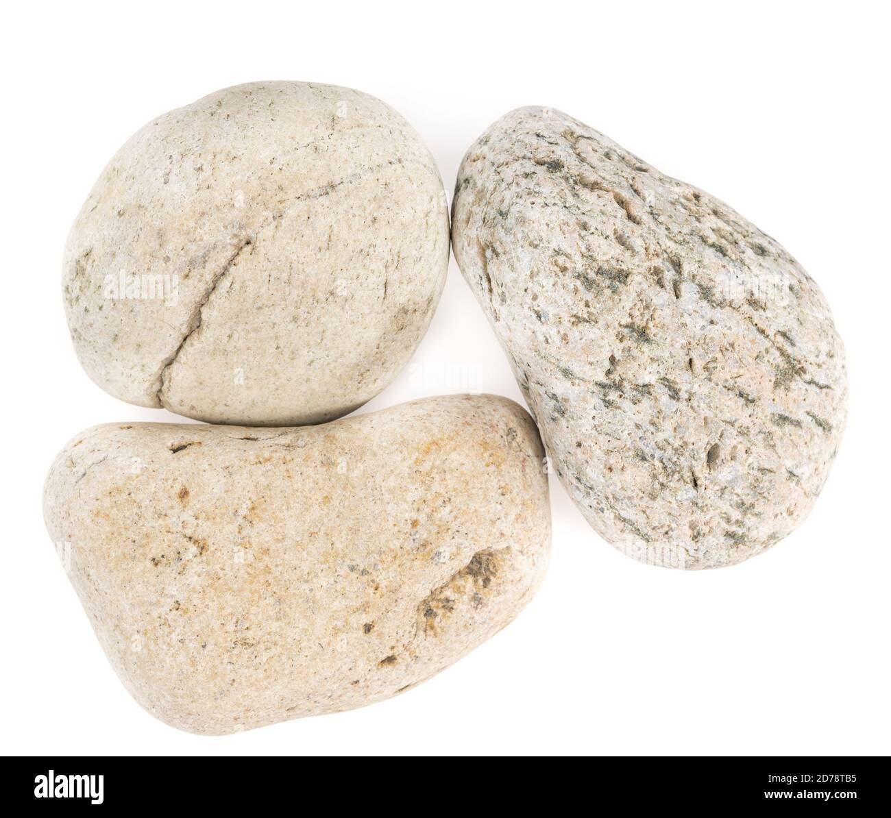 Natural large stone, cobblestone isolated on white background. stones ...