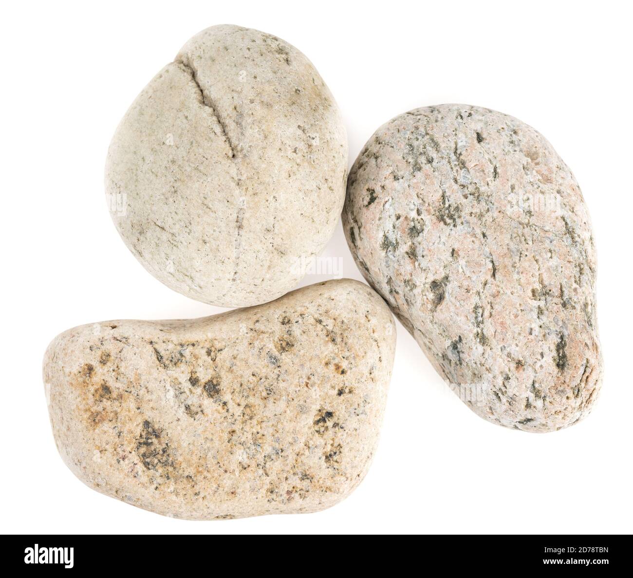 Natural large stone, cobblestone isolated on white background. stones ...