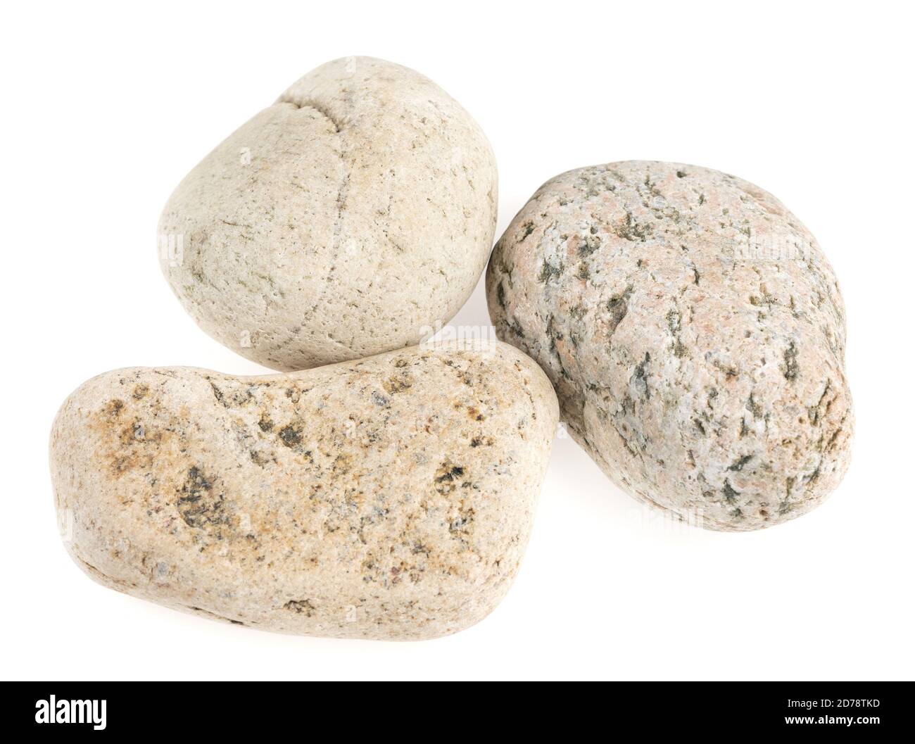 Natural large stone, cobblestone isolated on white background. stones ...