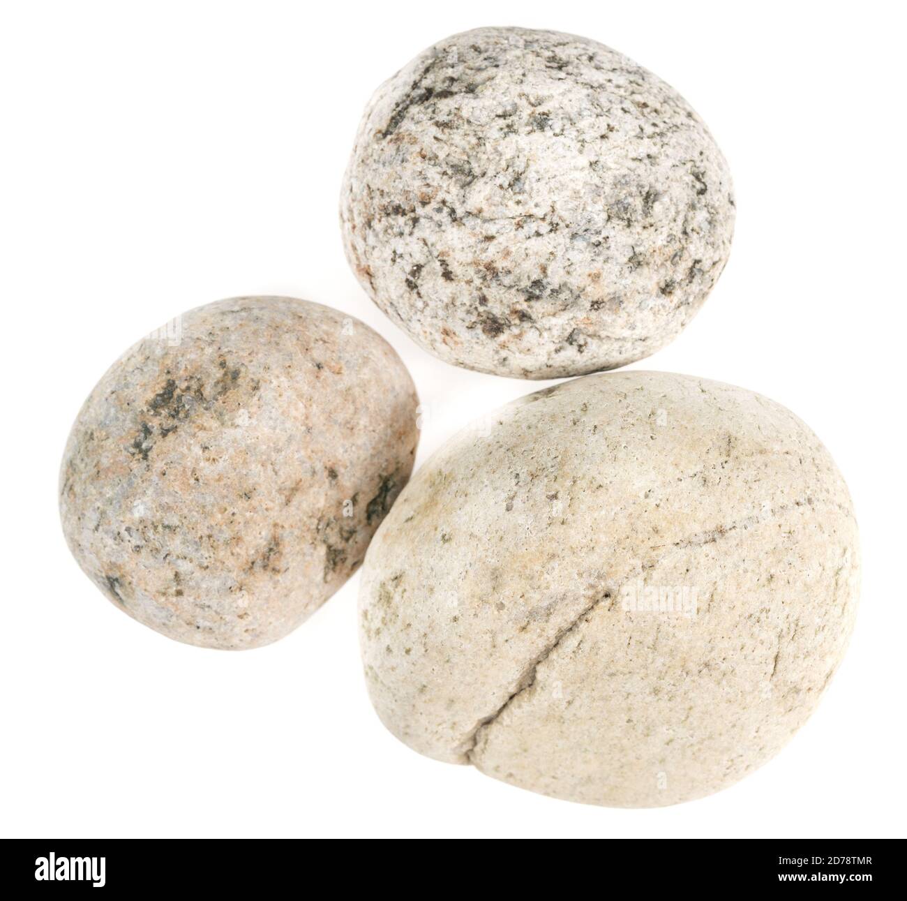 Natural large stone, cobblestone isolated on white background. stones ...
