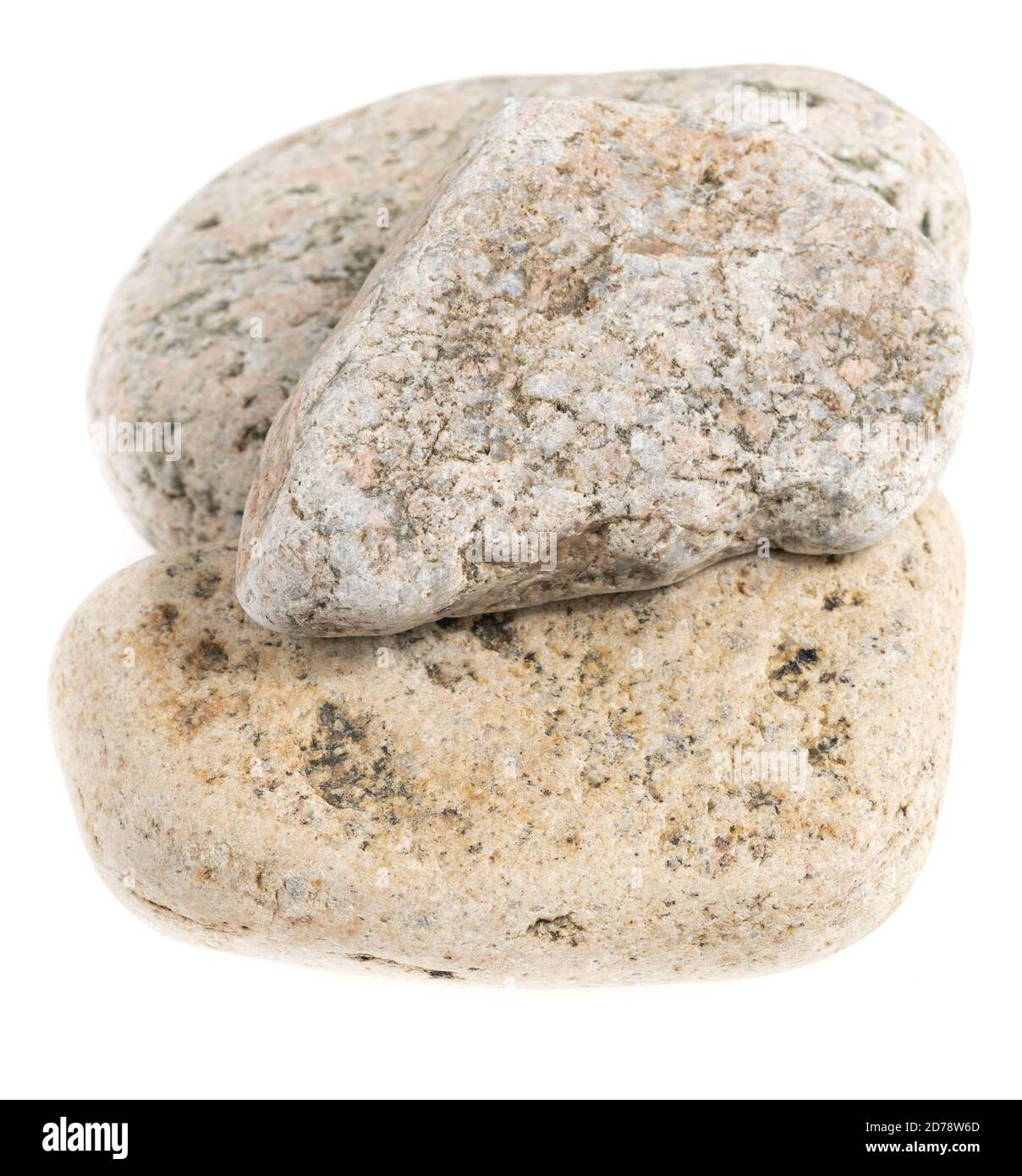 Natural large stone, cobblestone isolated on white background. stones ...