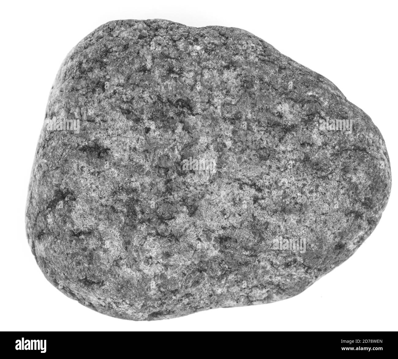 Natural large stone, cobblestone isolated on white background. stones ...