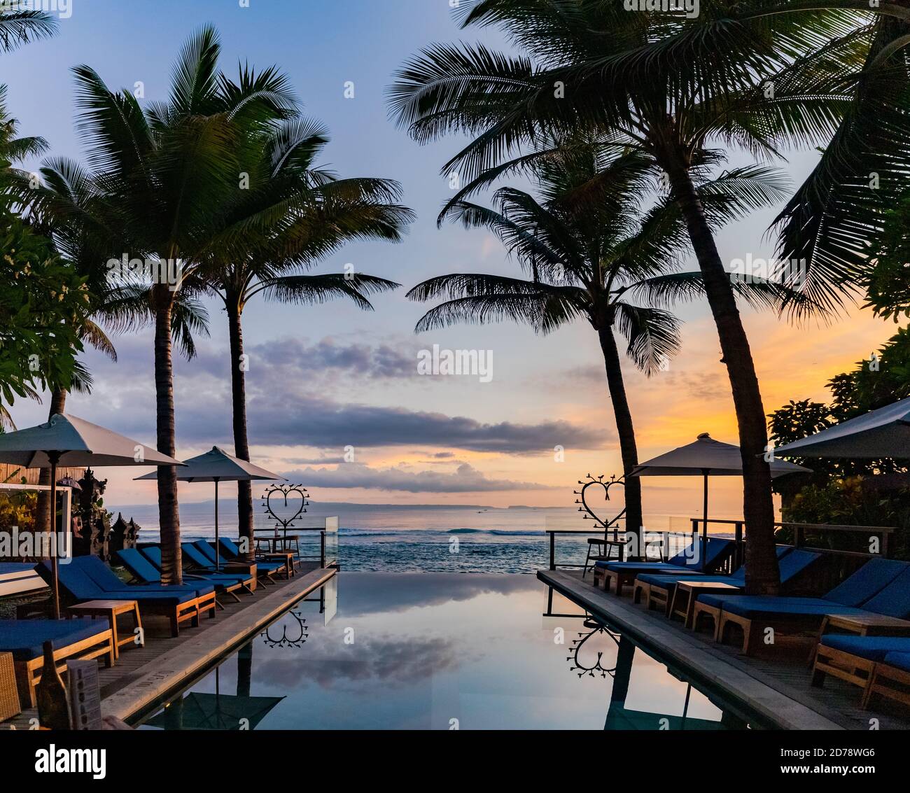 Pool in Candi Dasa - Bali Indonesia Stock Photo - Alamy