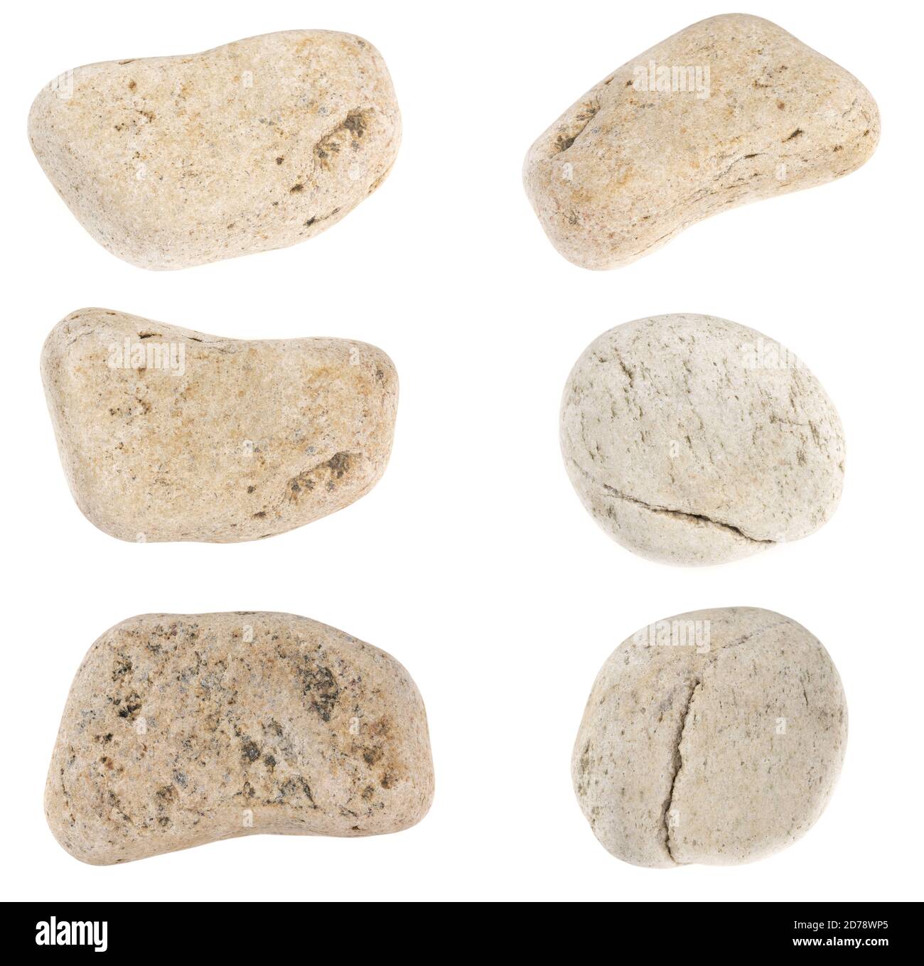 Natural large stone, cobblestone isolated on white background. stones ...