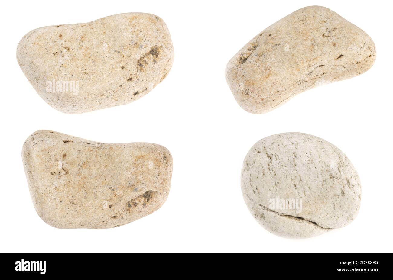 Natural large stone, cobblestone isolated on white background. stones ...