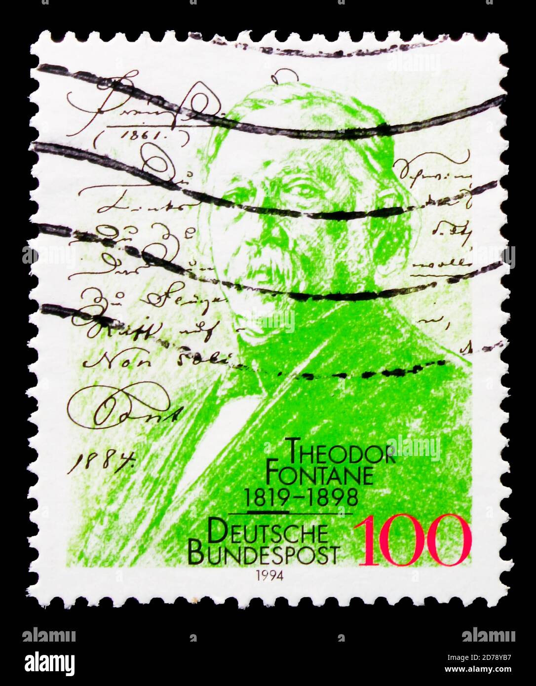 MOSCOW, RUSSIA - OCTOBER 3, 2017: A stamp printed in Germany Federal ...