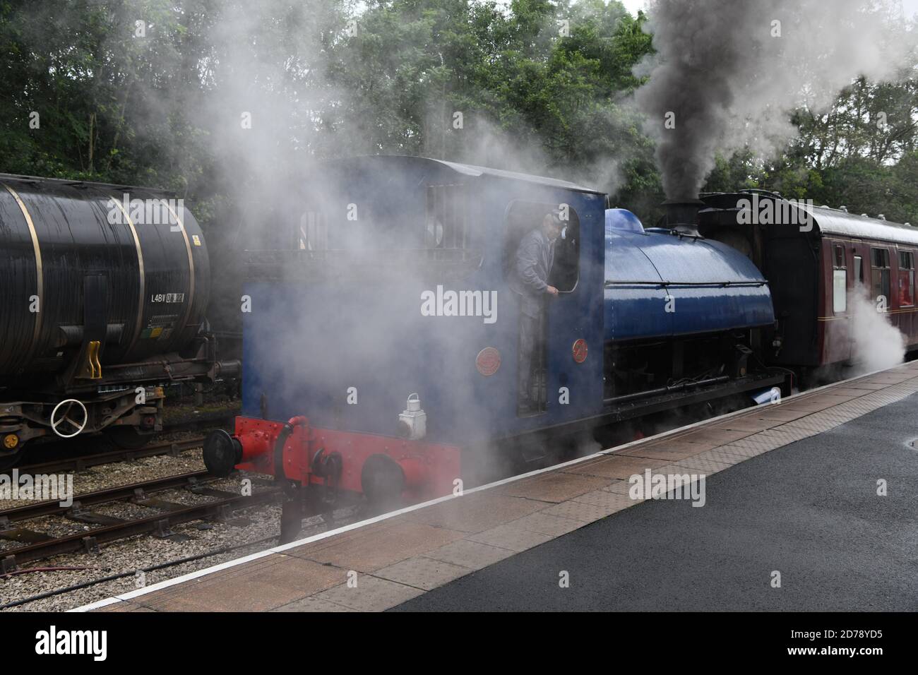 Steam Locomotive 'Linda' no. 21 at the Ribble Steam Railway and Museum ...