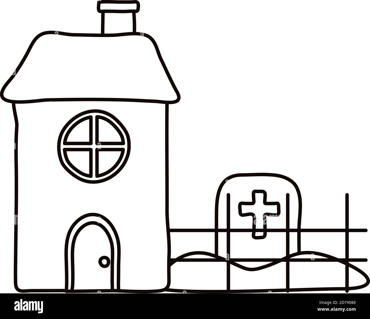 Christian burial place Stock Vector Images - Alamy