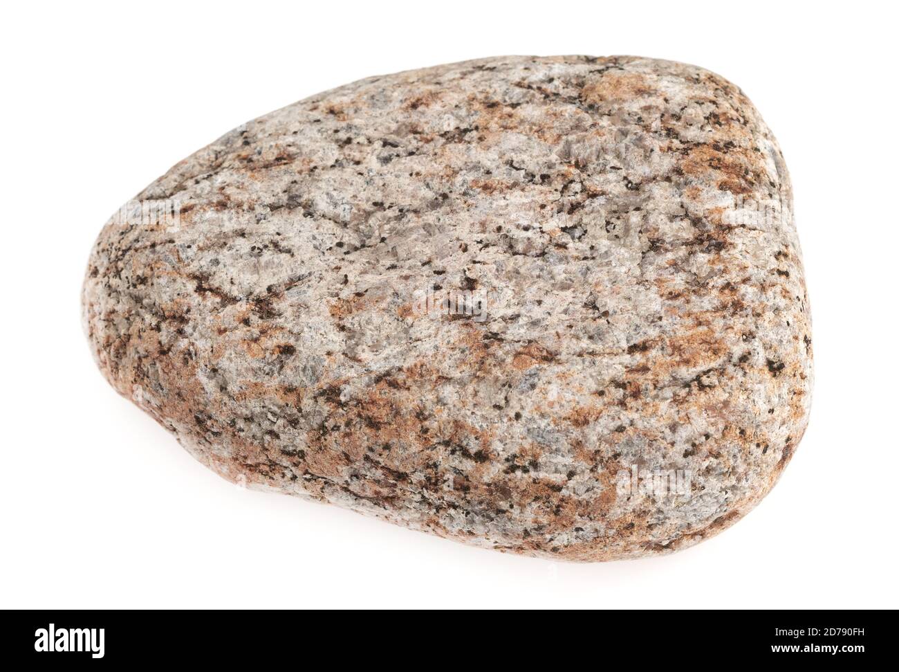 Natural large stone, cobblestone isolated on white background. stones ...