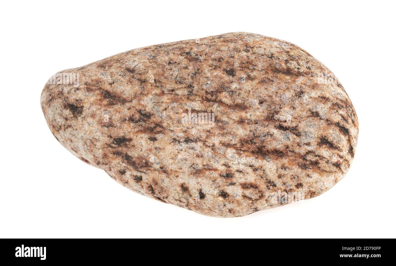 Natural large stone, cobblestone isolated on white background. stones ...