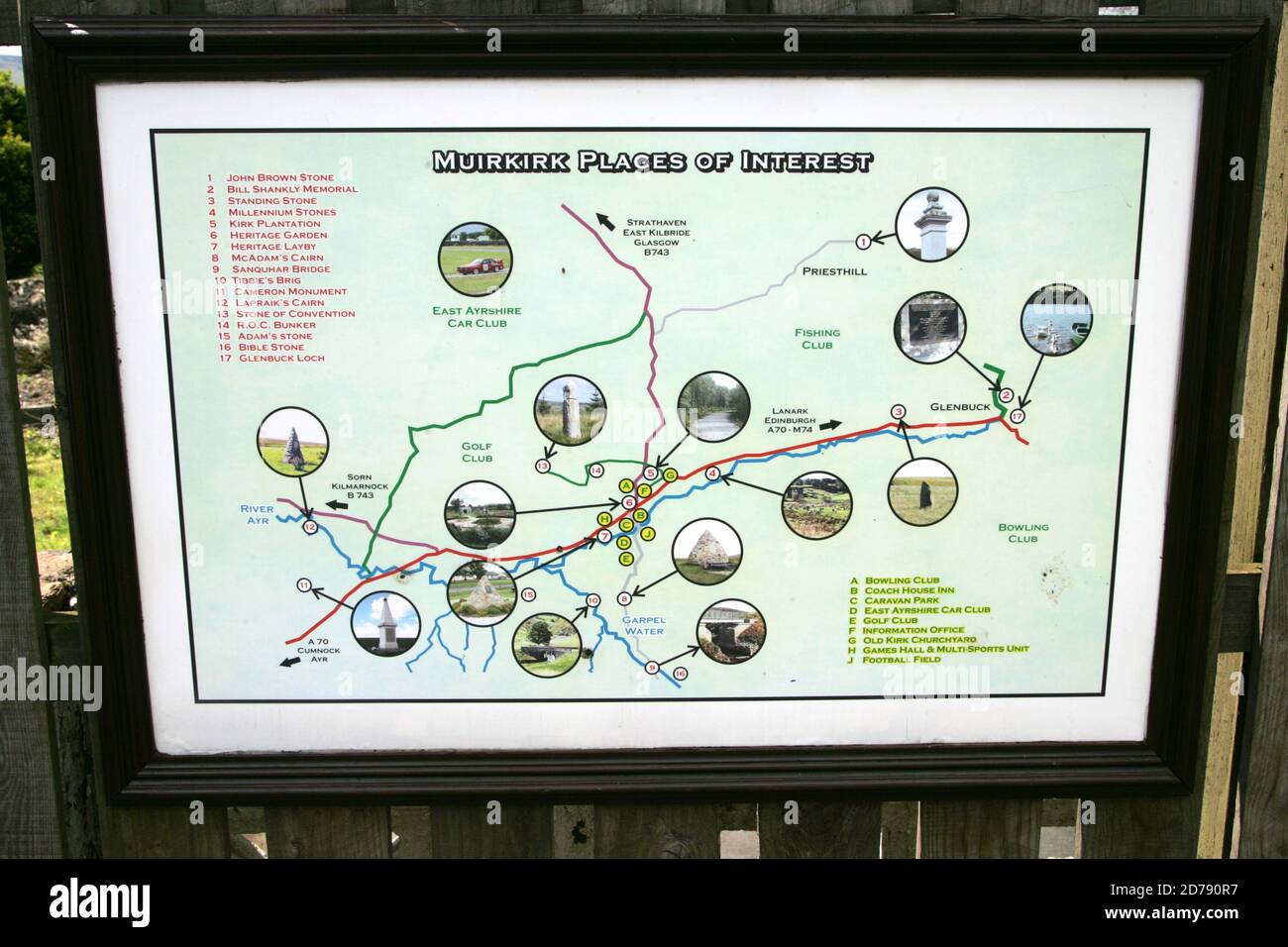 Muirkirk , East Ayrshire, Scotland, UK. It is located on the north bank ...