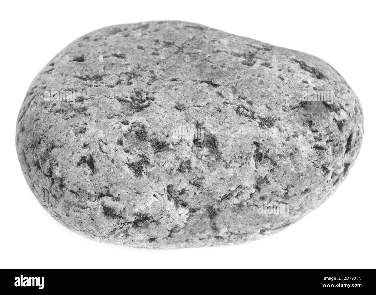 Natural large stone, cobblestone isolated on white background. stones ...