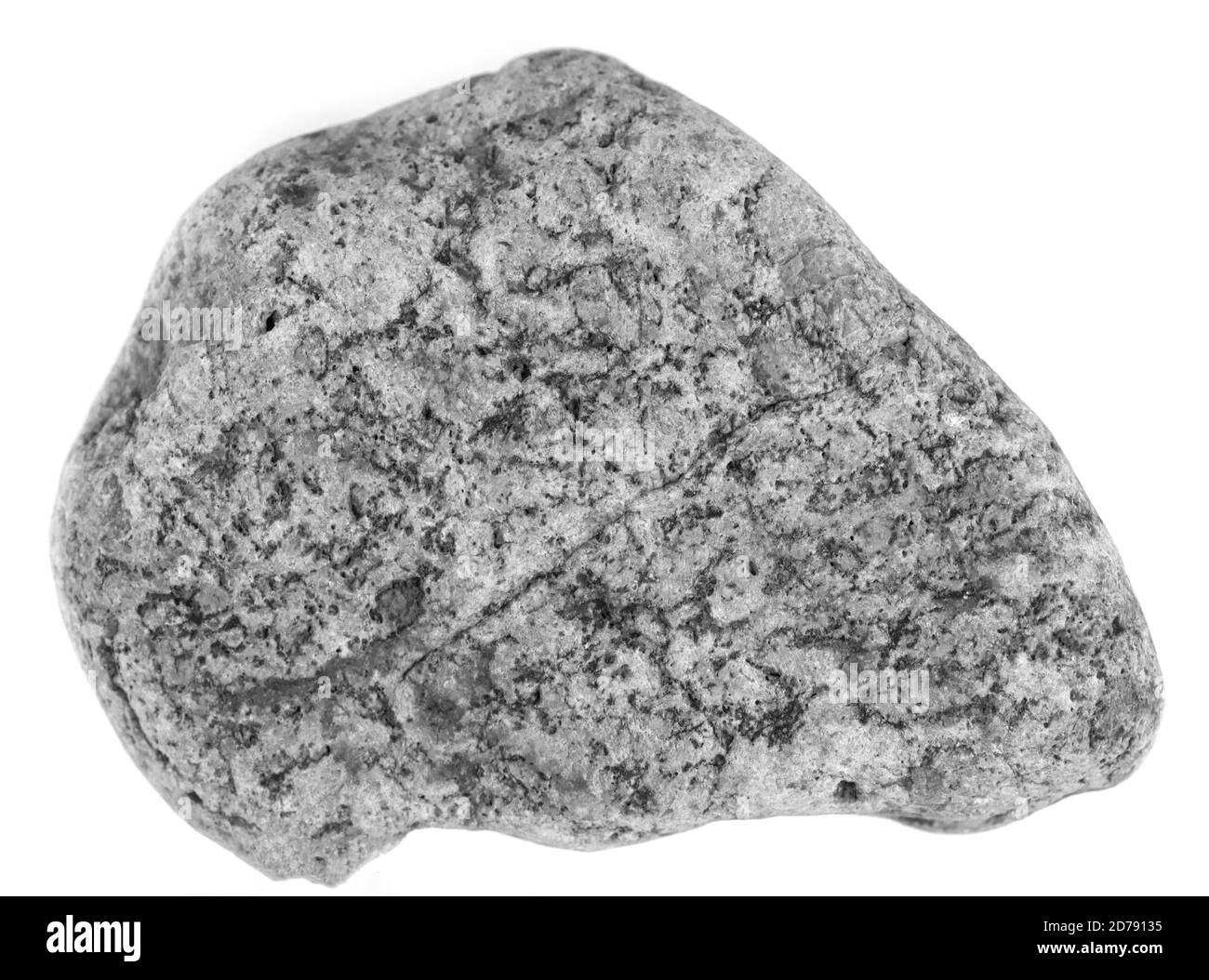 Natural large stone, cobblestone isolated on white background. stones ...