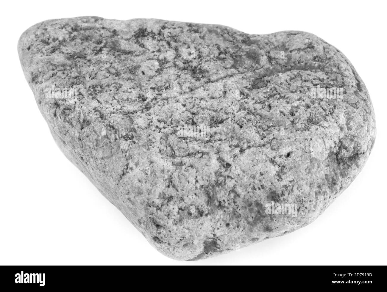 Natural large stone, cobblestone isolated on white background. stones ...