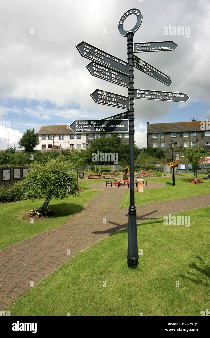 Muirkirk , East Ayrshire, Scotland, UK. It is located on the north bank ...