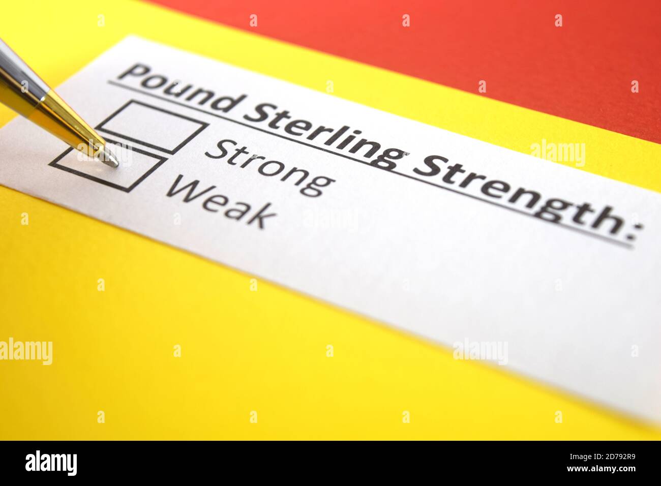 One person is answering question about strength of Pound Sterling Stock ...