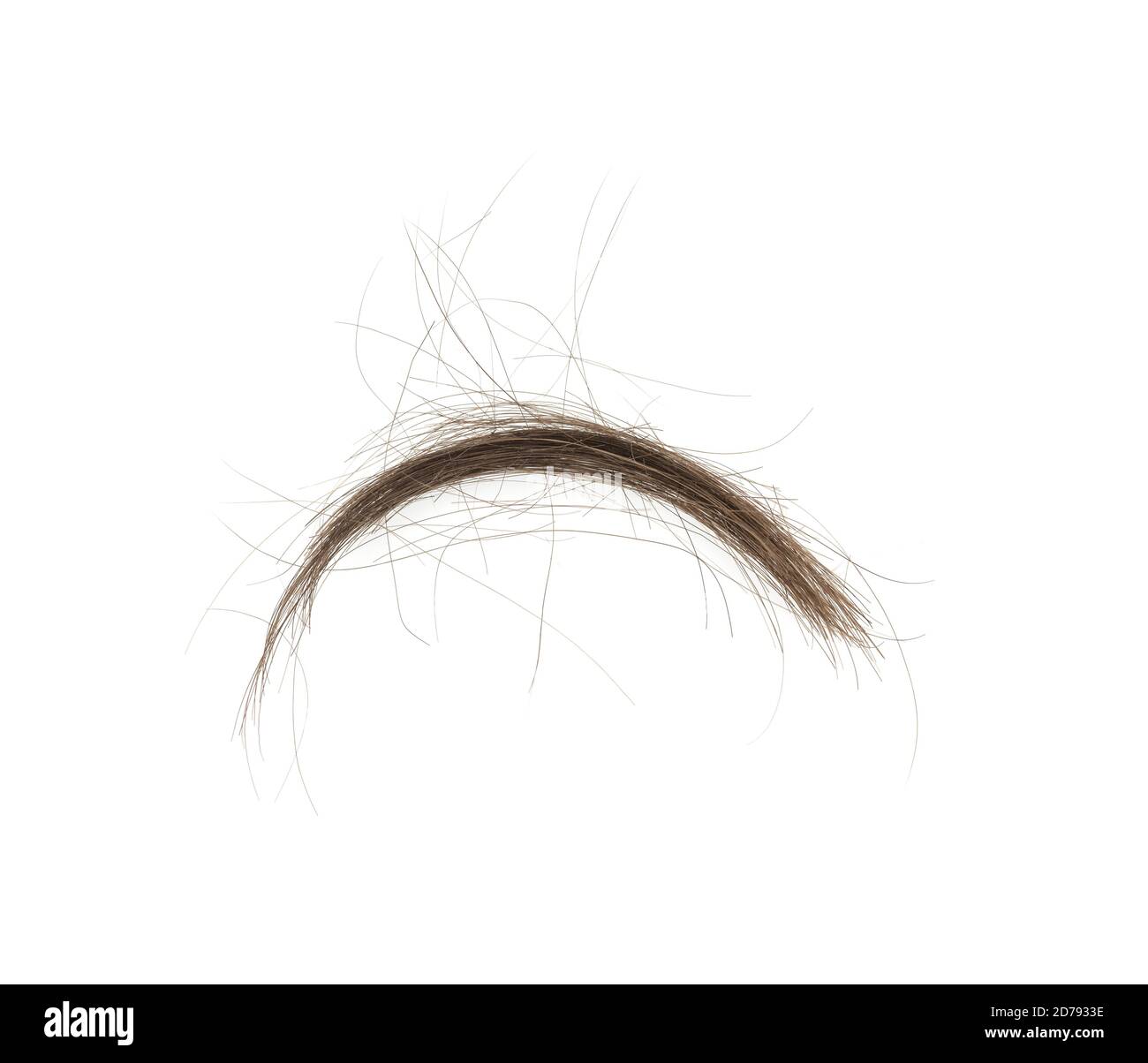 Hair bundle isolated on white background. tuft hair close-up Stock ...