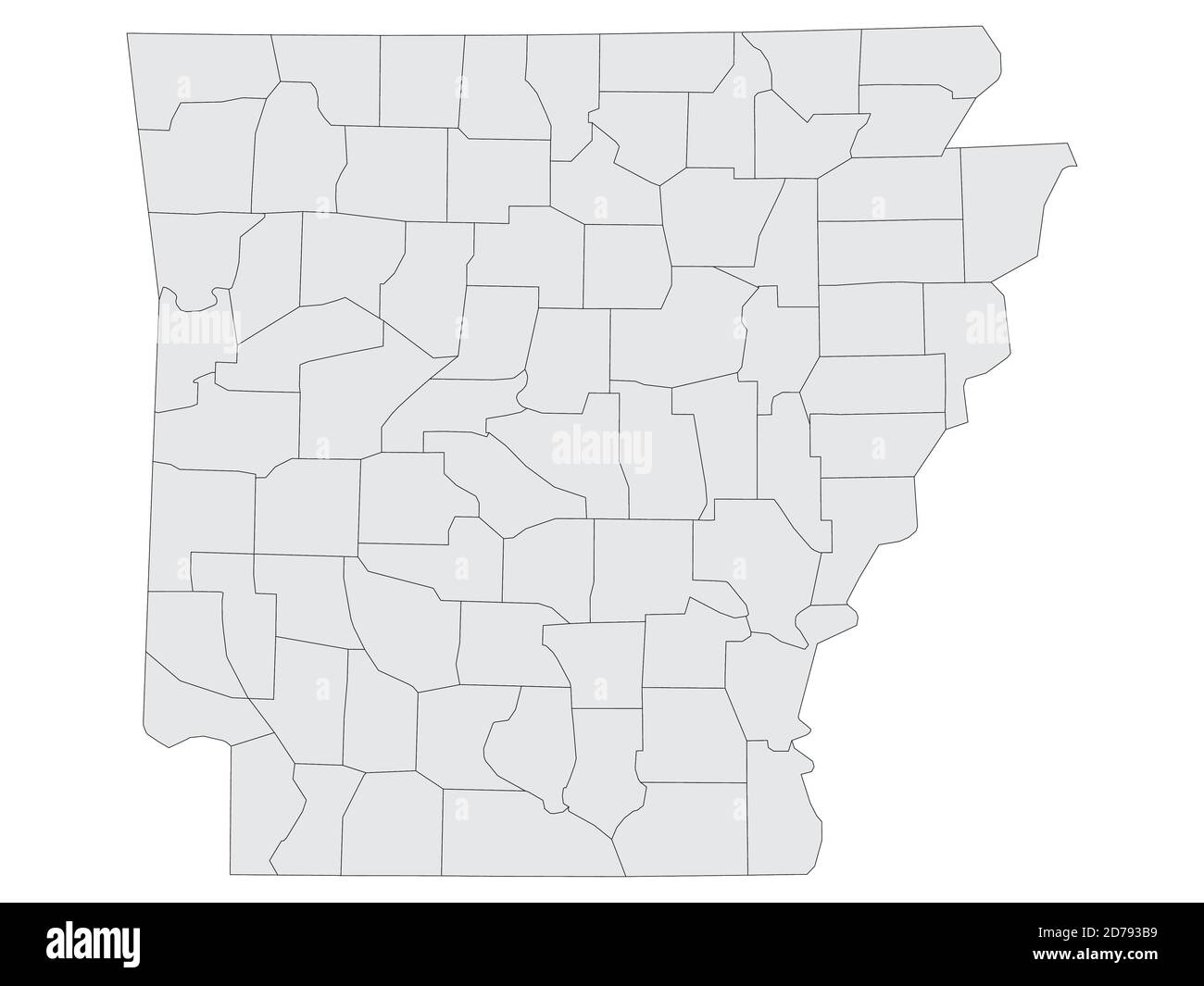 Grey Flat Election Counties Map of the United States of America Federal ...