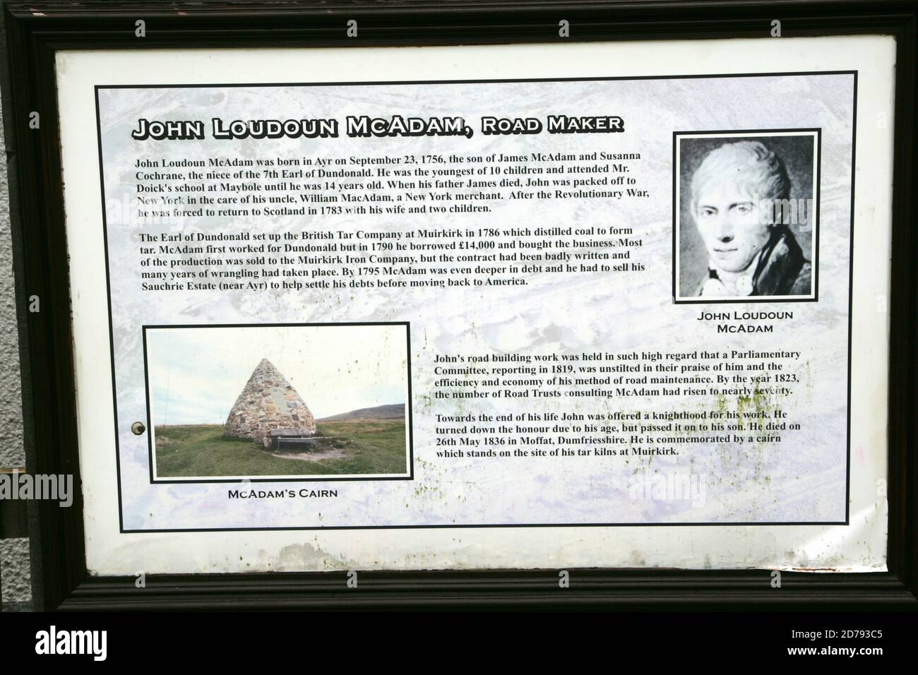 Muirkirk , East Ayrshire, Scotland, UK. It is located on the north bank ...