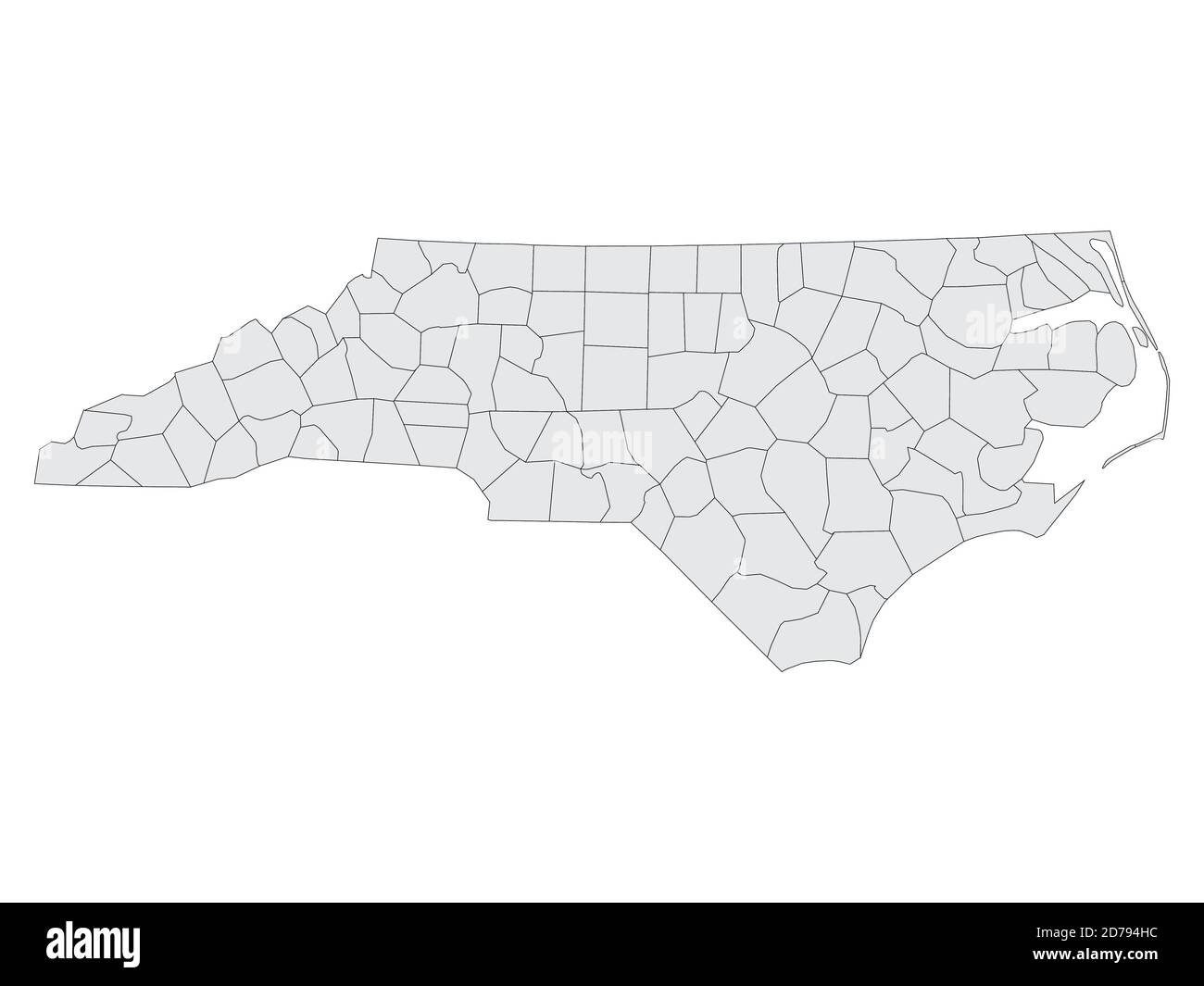 Grey Flat Election Counties Map of the United States of America Federal ...