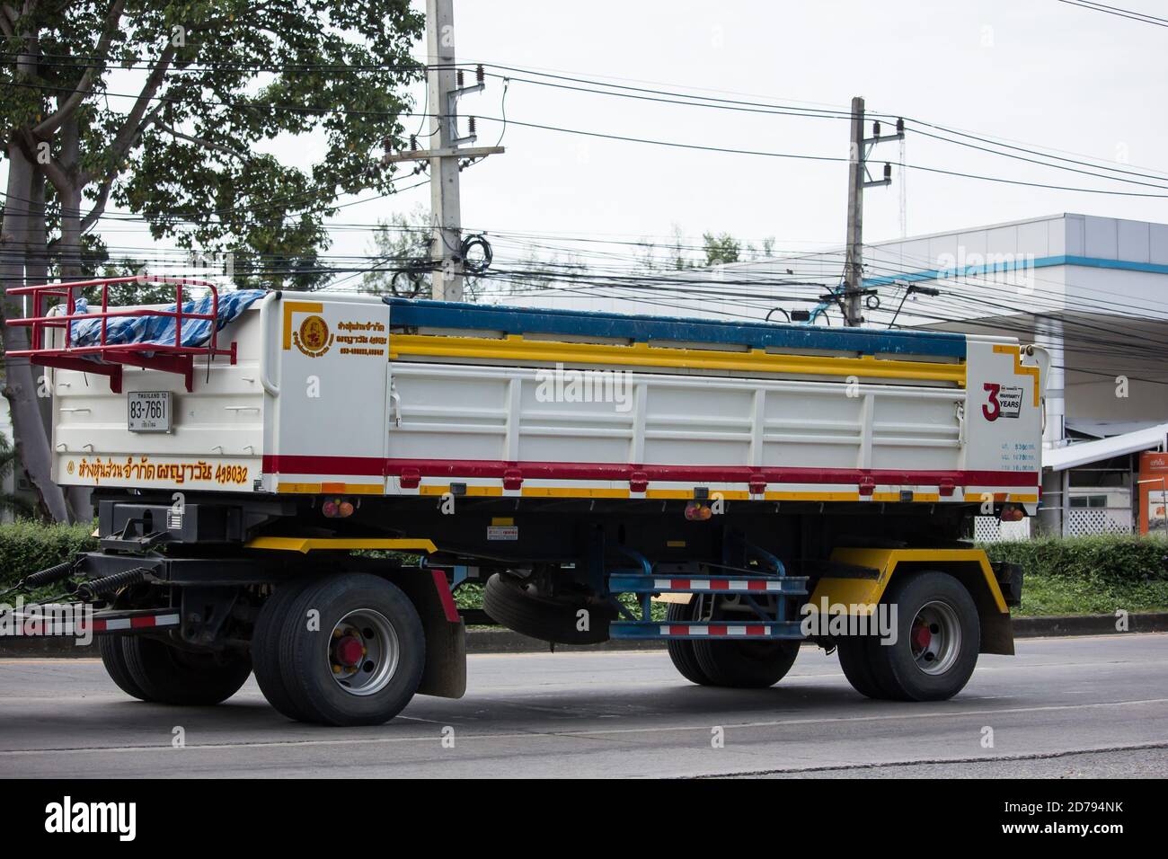 Chiangmai, Thailand - October 16 2020: Dump Truck of Payawan Transport ...