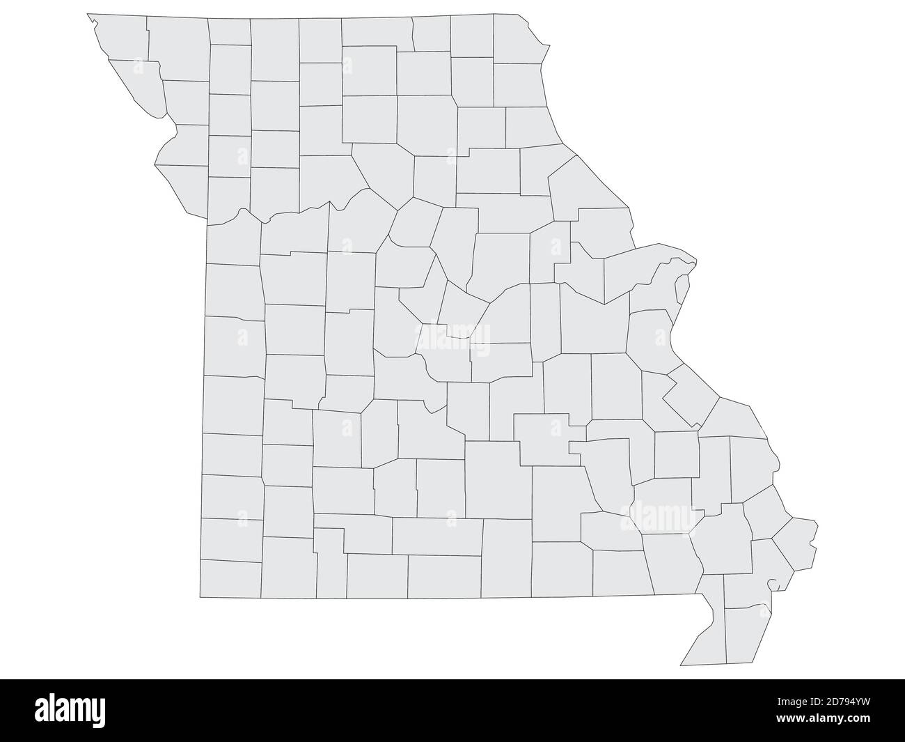 Grey Flat Election Counties Map of the United States of America Federal ...