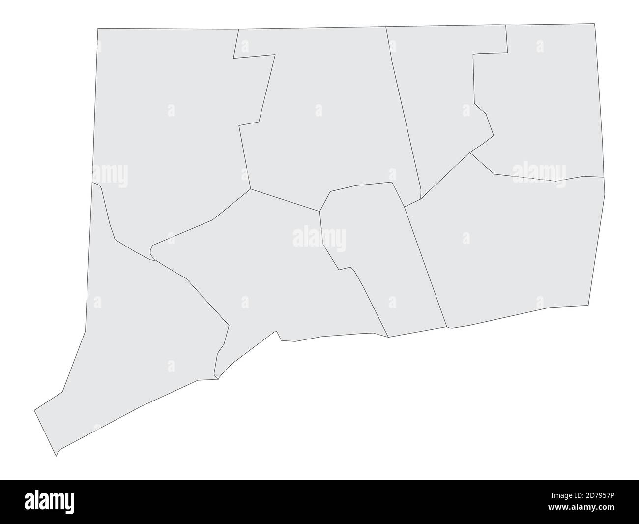 Grey Flat Election Counties Map of the United States of America Federal ...