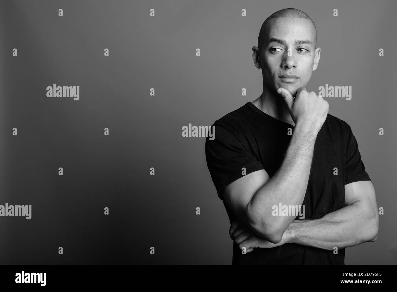 Italian bald man Black and White Stock Photos & Images - Alamy