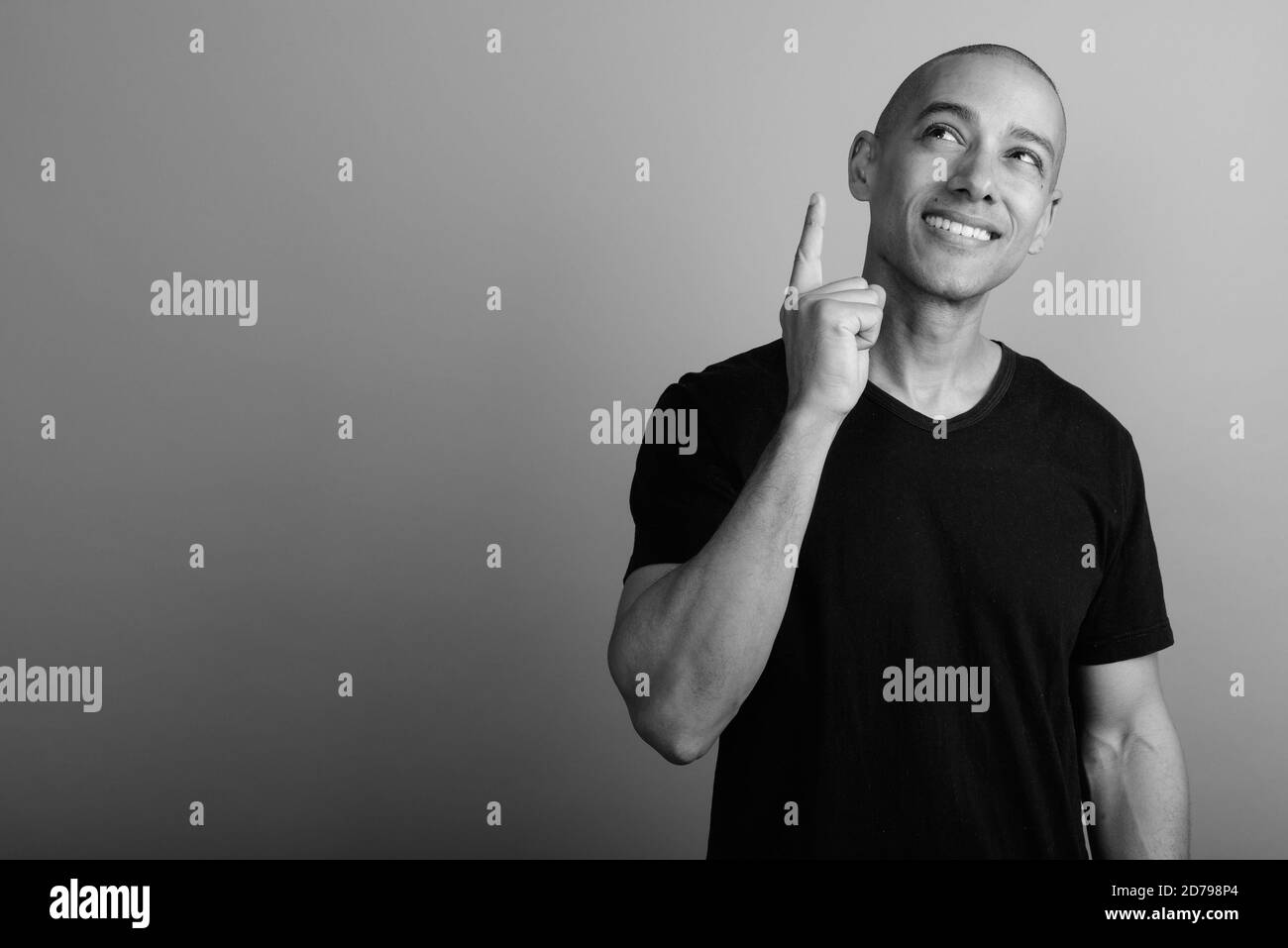 Italian bald man Black and White Stock Photos & Images - Alamy