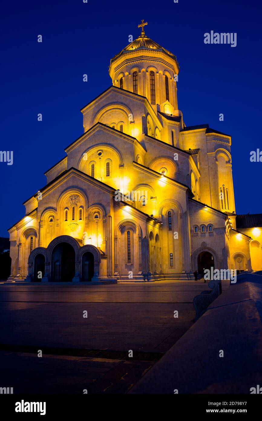 Holy Trinity Cathedral (Sameba) of Tbilisi, Georgia, photo taken at ...