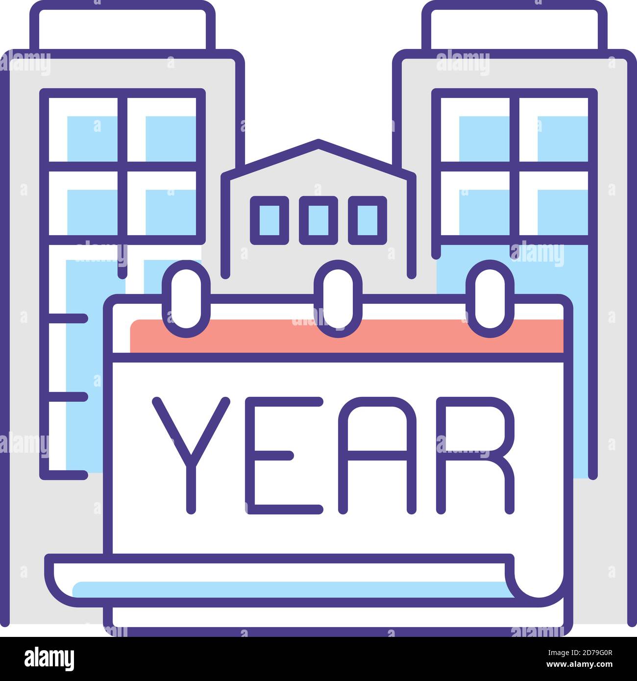 Year built RGB color icon Stock Vector Image & Art - Alamy