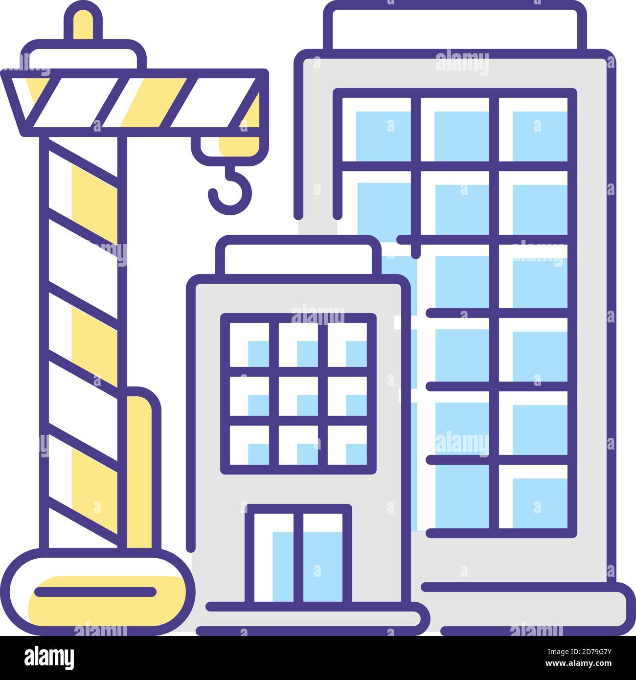 New building RGB color icon Stock Vector Image & Art - Alamy