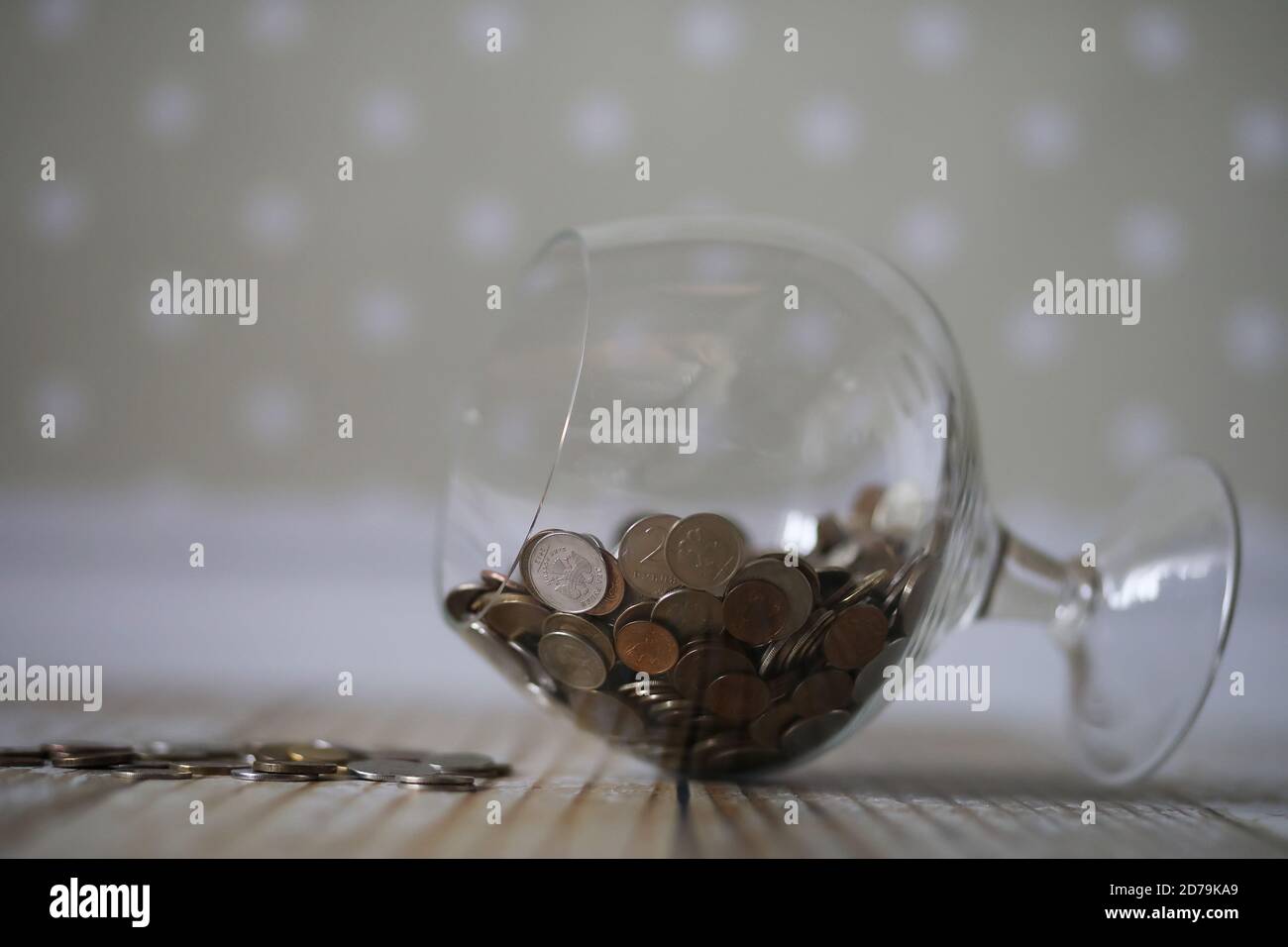 Accumulated coins stacked in glass jars Stock Photo - Alamy
